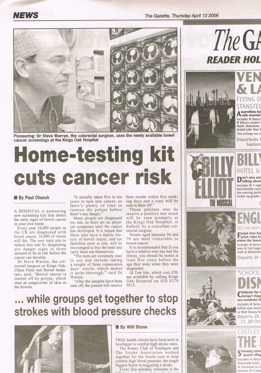 Stephen Warren Home cancer test 1 - Stephen Warren